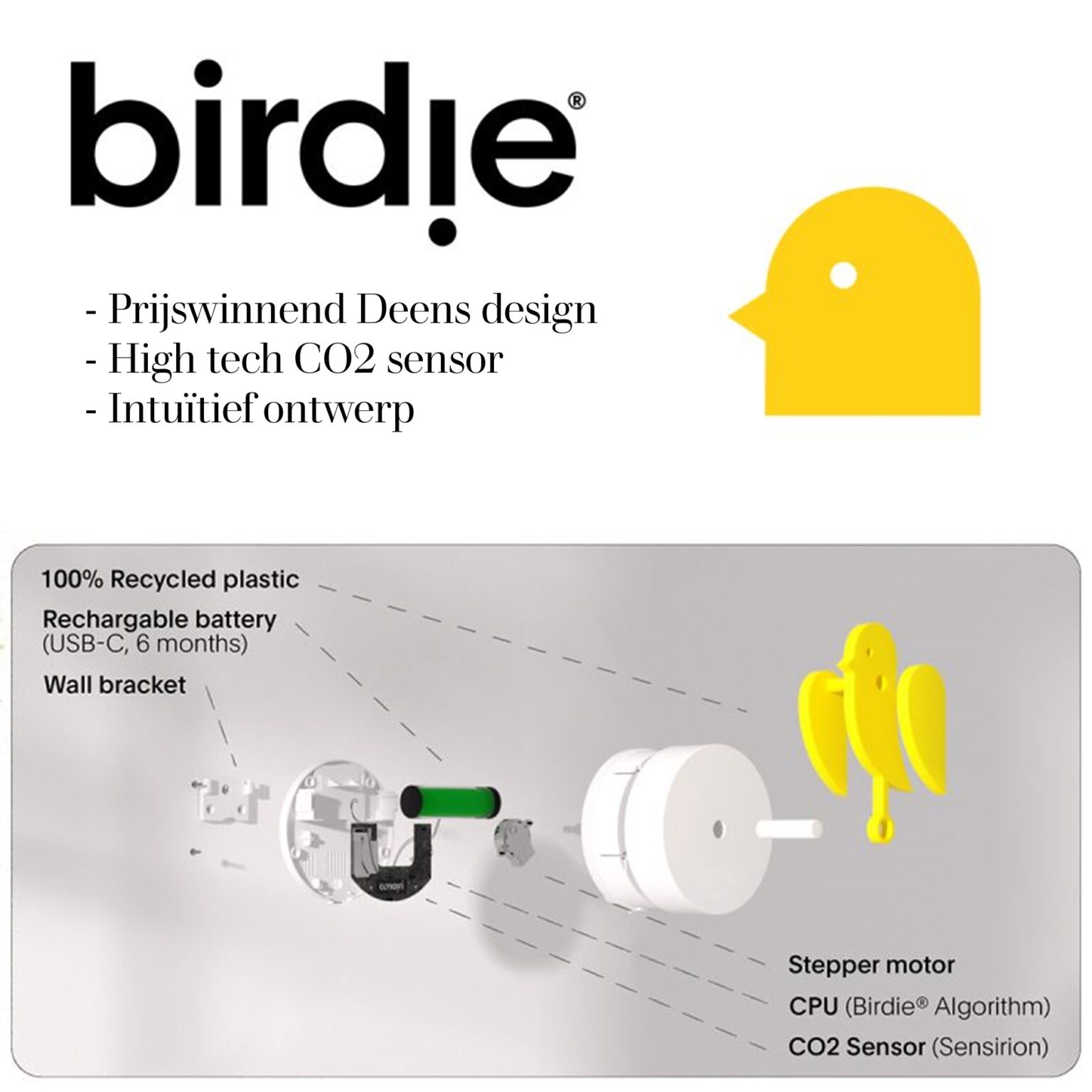 CO2 meter BIRDIE - Airias